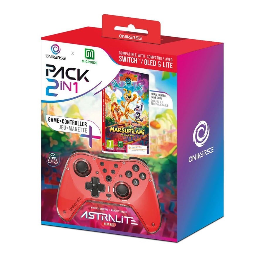 Oniverse 2 in 1 pack NSW Game + Wireless Controller Marsupilami Hoobad ...