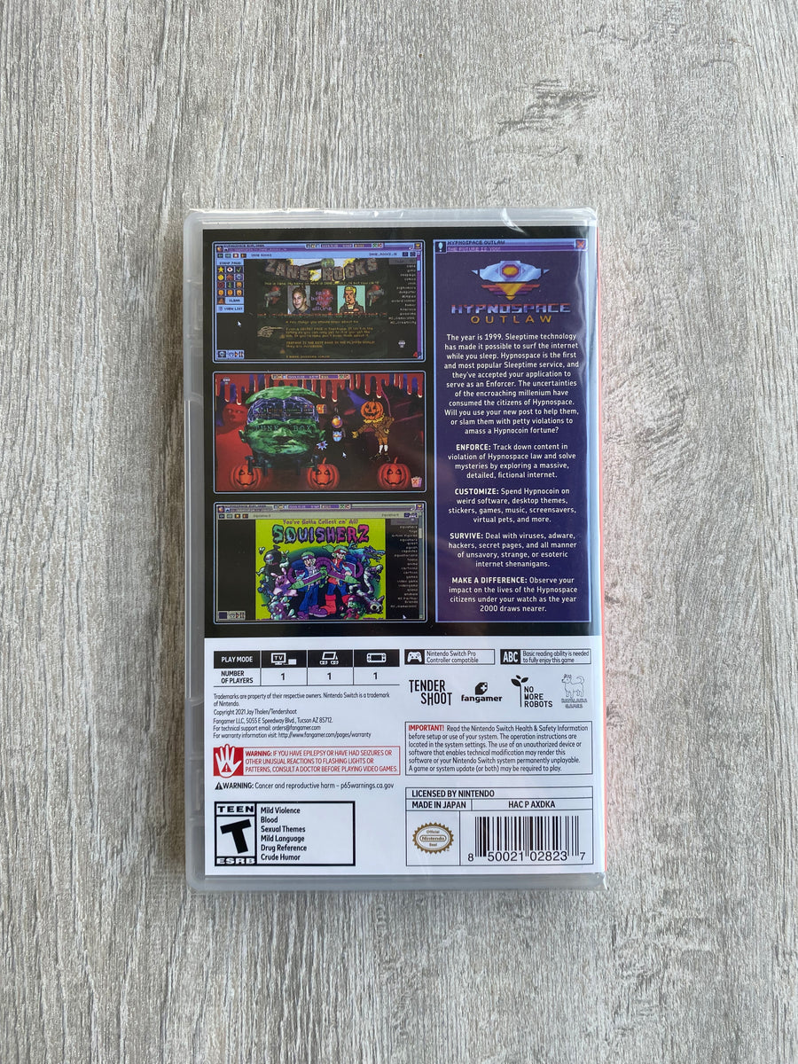 Hypnospace outlaw / Fangamer / Switch – Collector Vault Store